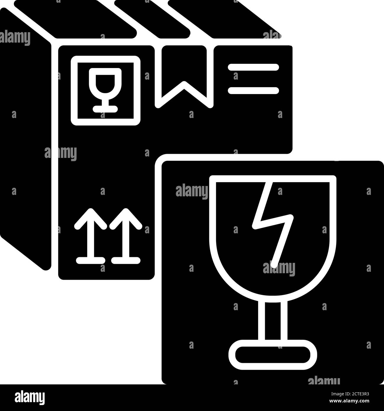 Attention fragile Black and White Stock Photos & Images - Alamy