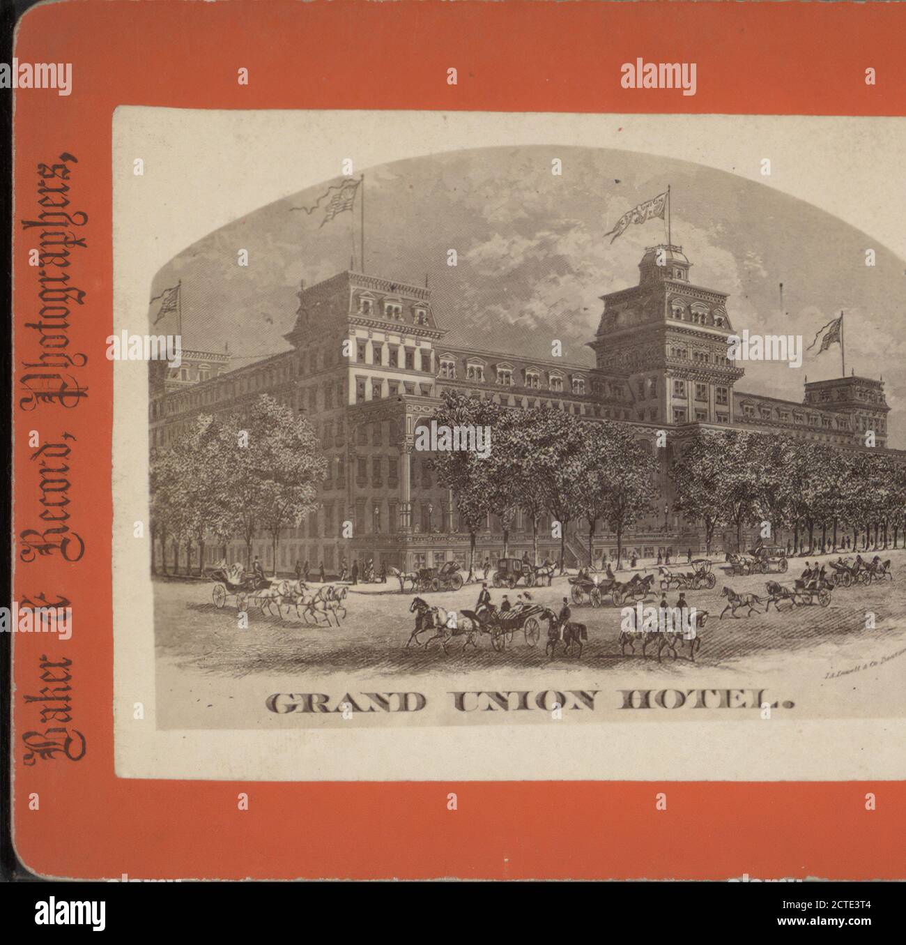 Grand Union Hotel., Baker & Record (Firm), New York (State), Saratoga ...