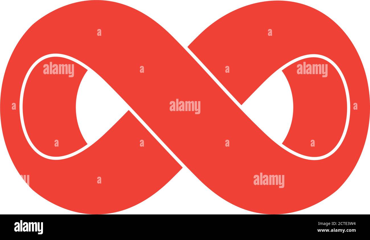 infinity curves overlapping 3d design symbol logo vector Stock Vector ...