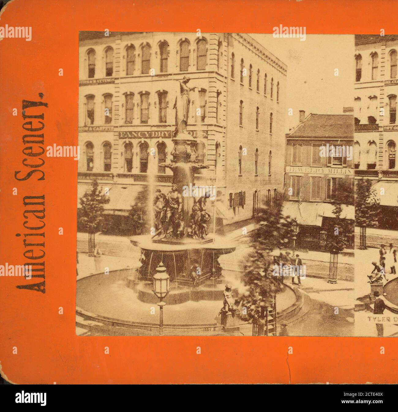 Tyler Davidson fountain., Ohio, Cincinnati (Ohio Stock Photo - Alamy