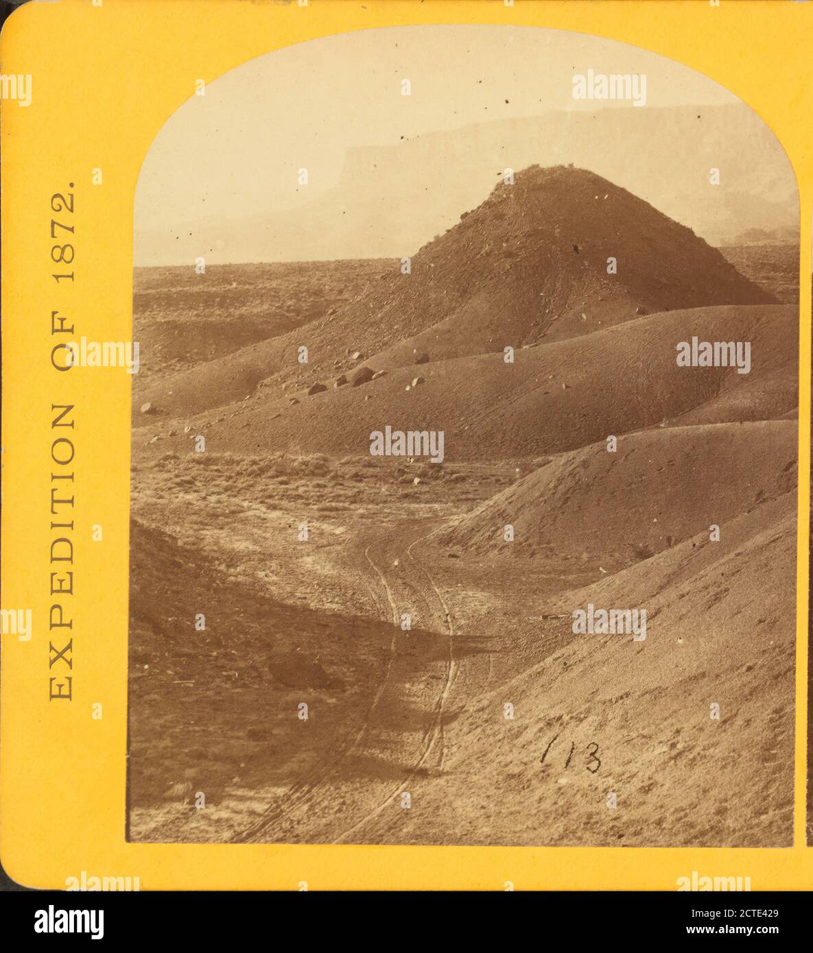 The 'Vermillion Cliff,' a typical plateau edge, as seen from Jacob's ...