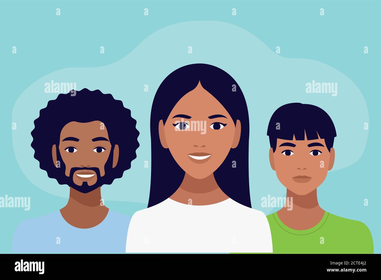 national hispanic heritage celebration with people characters vector ...