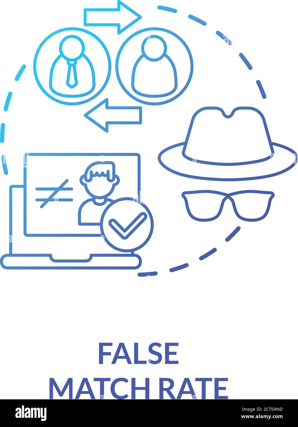 False match rate concept icon Stock Vector Image & Art - Alamy