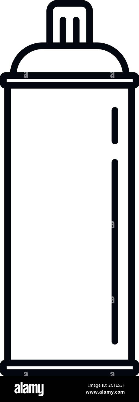 Gas spray bottle icon. Outline gas spray bottle vector icon for web ...