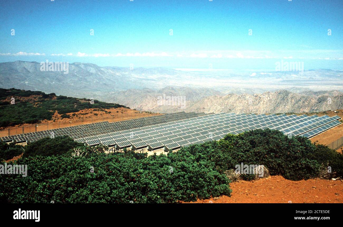 1979 - An overall view of the solar panels installed at the station ...