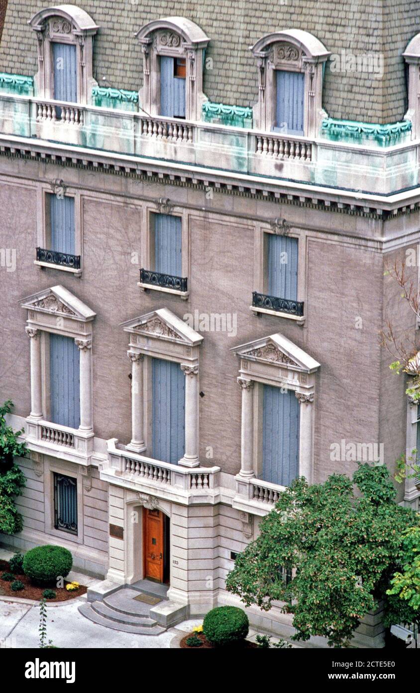 An elevated exterior view of the Soviet Embassy building at 1125 16th ...