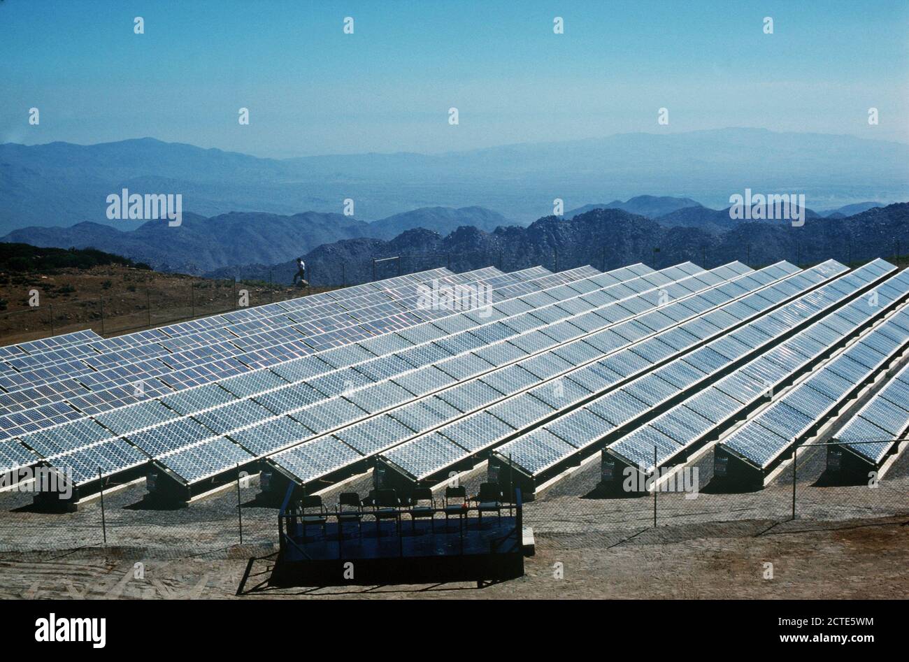 1979 - An overall view of the solar panels installed at the station ...