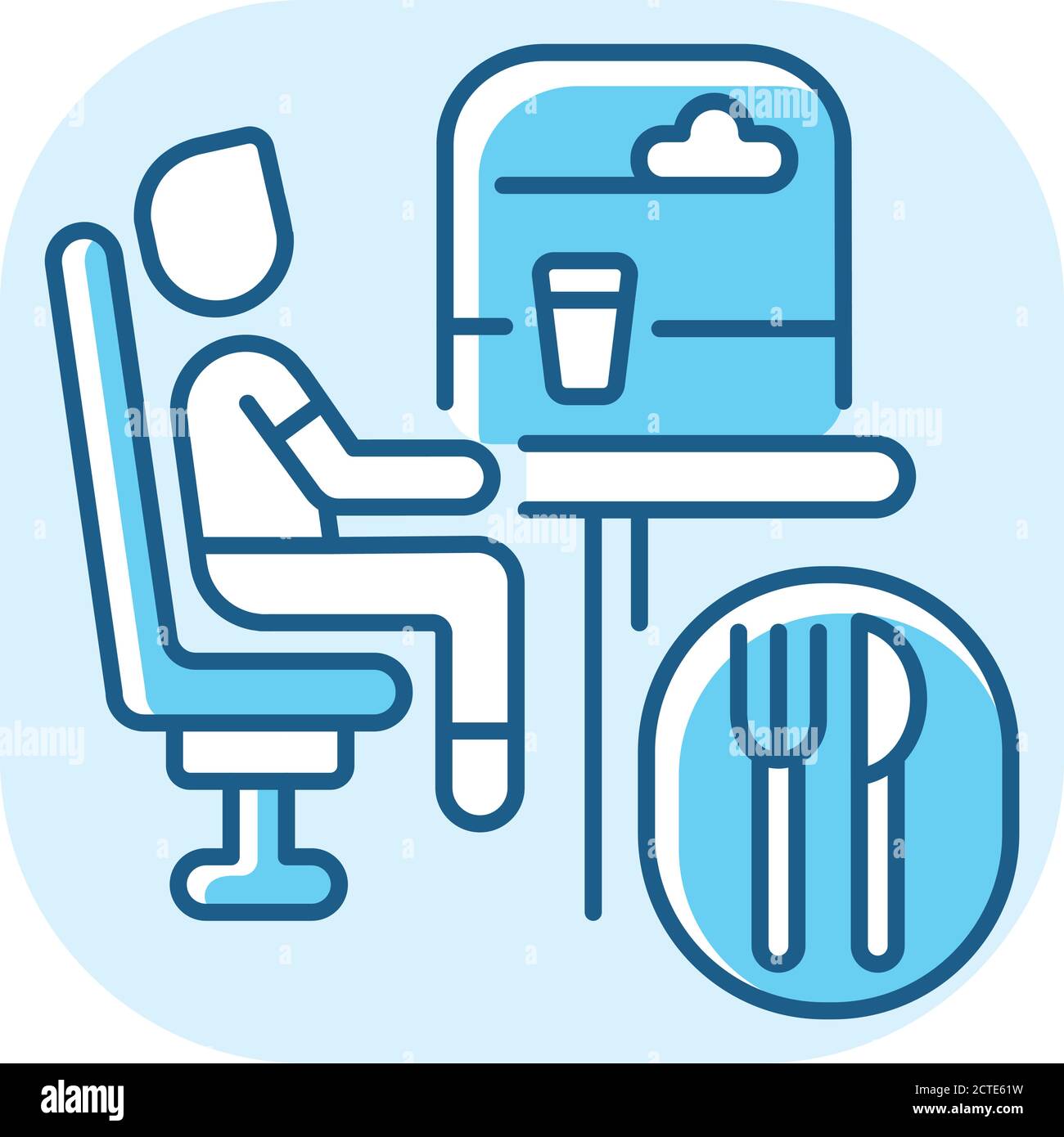 Railway buffet car Stock Vector Images - Alamy