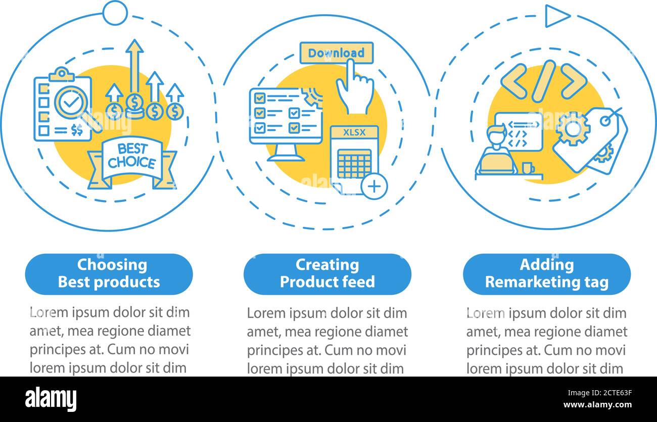Promotion and selling products vector infographic template Stock Vector ...