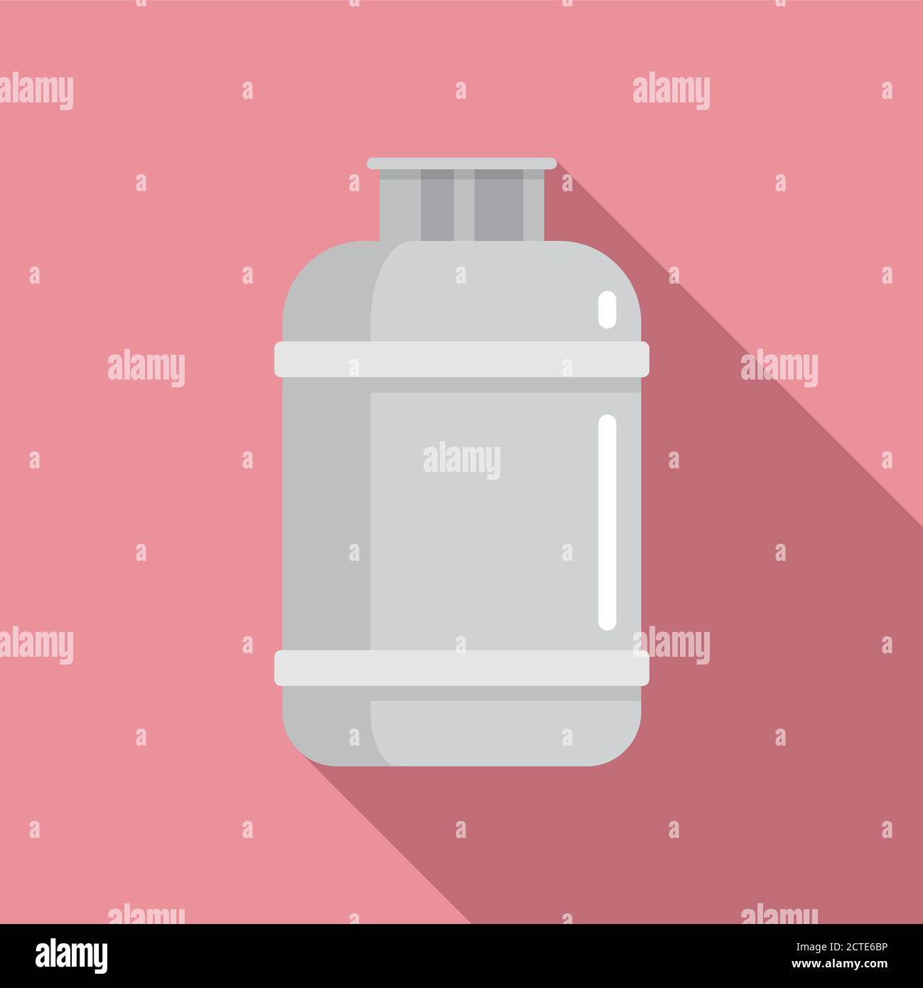 Gas cylinder lpg icon. Flat illustration of gas cylinder lpg vector ...