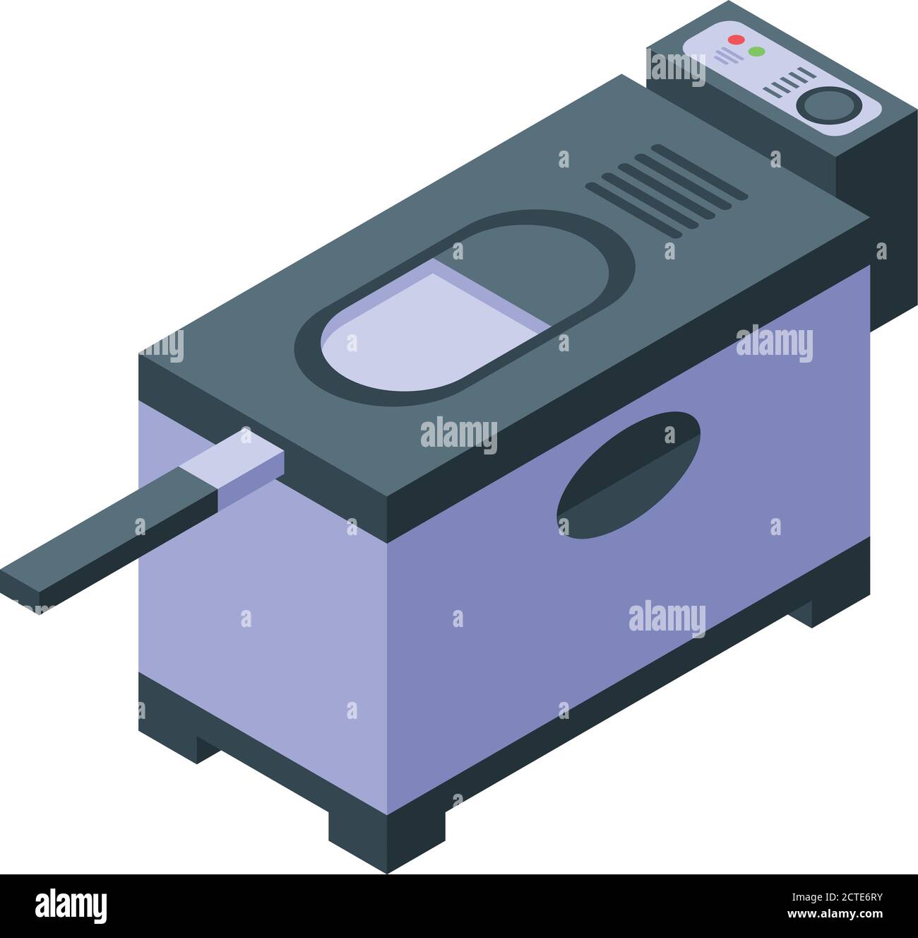 Food deep fryer icon, isometric style Stock Vector Image & Art - Alamy