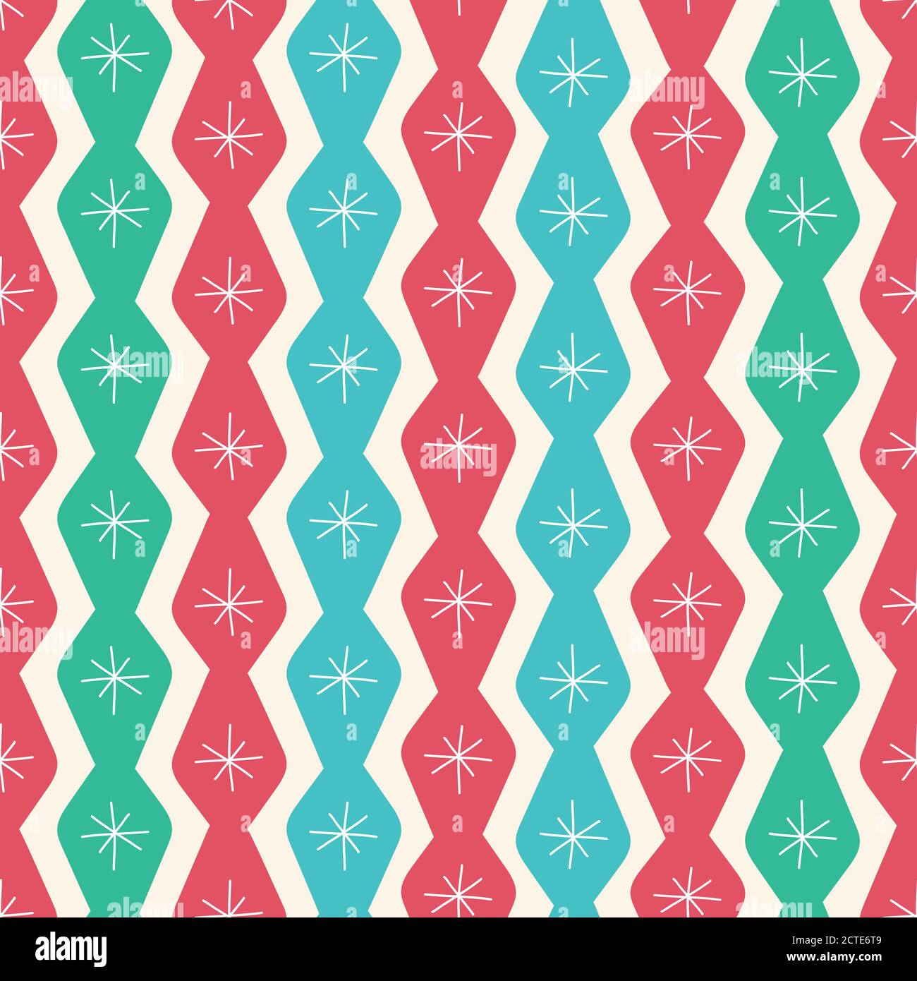 Christmas stripe pattern design with stars. Fun festive vector stripe ...