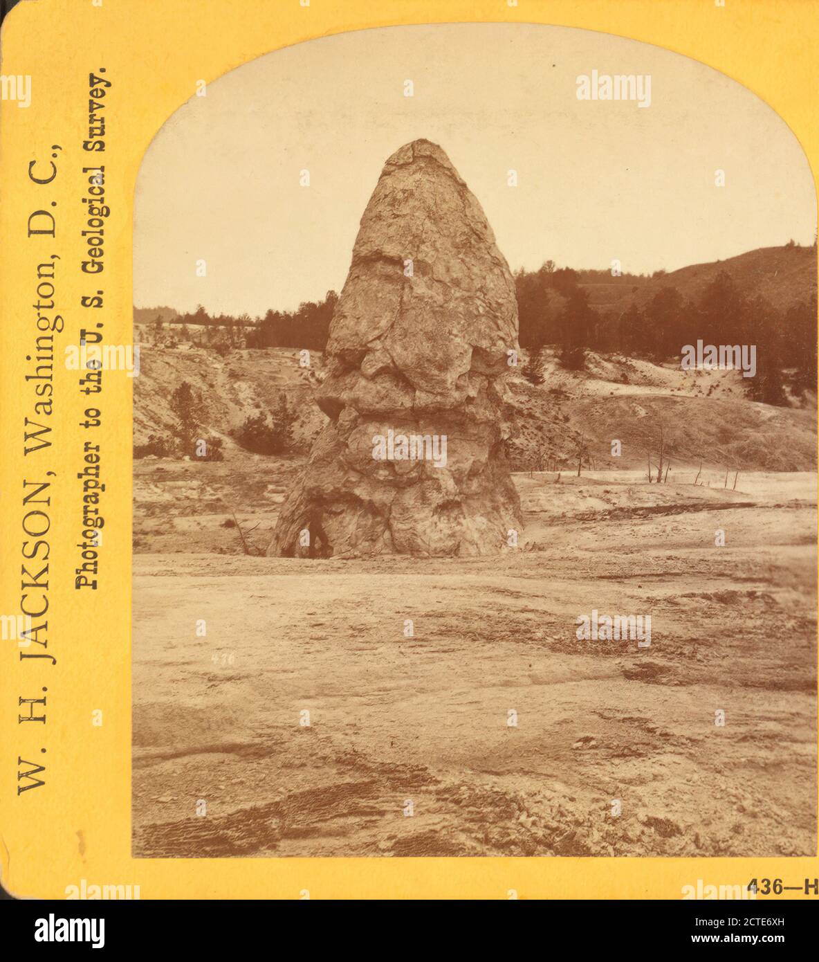 Hot springs on Gardiner's River, Cap of liberty., Jackson, William ...