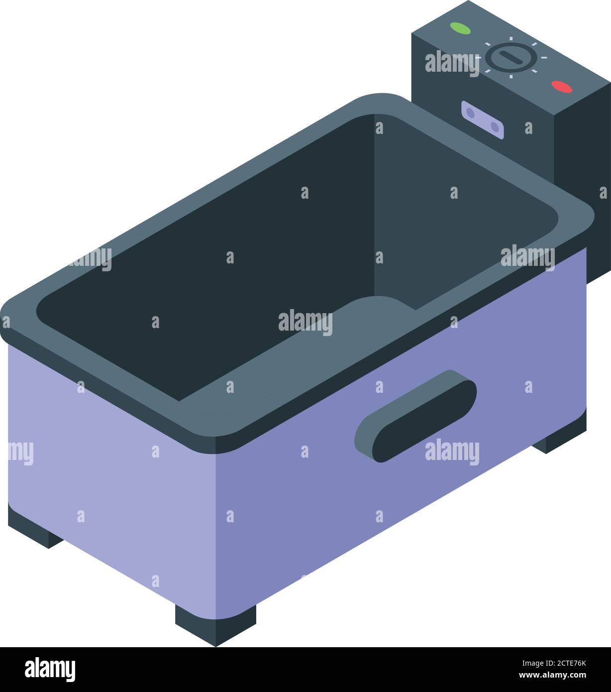 Hot deep fryer icon, isometric style Stock Vector Image & Art - Alamy