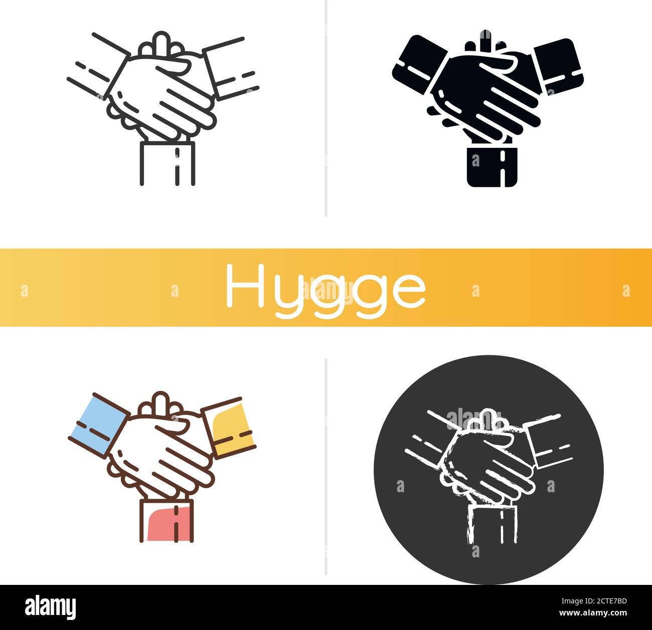 Friendly cooperation icon Stock Vector Image & Art - Alamy