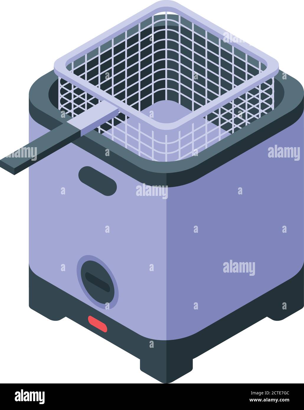 Oil deep fryer icon, isometric style Stock Vector Image & Art - Alamy