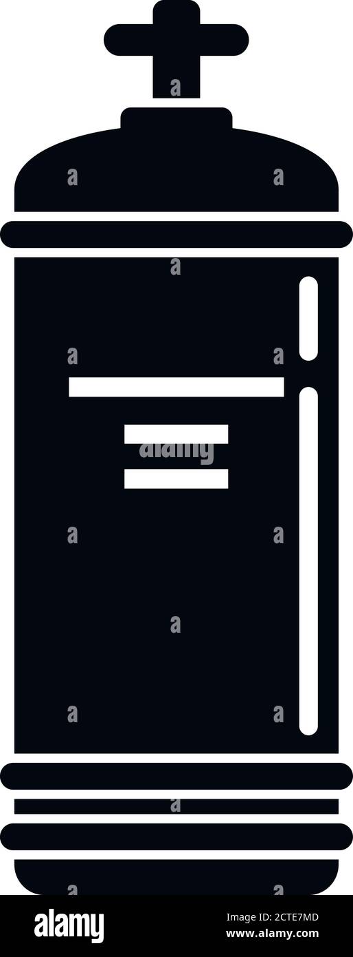 Gas cylinder valve icon. Simple illustration of gas cylinder valve ...