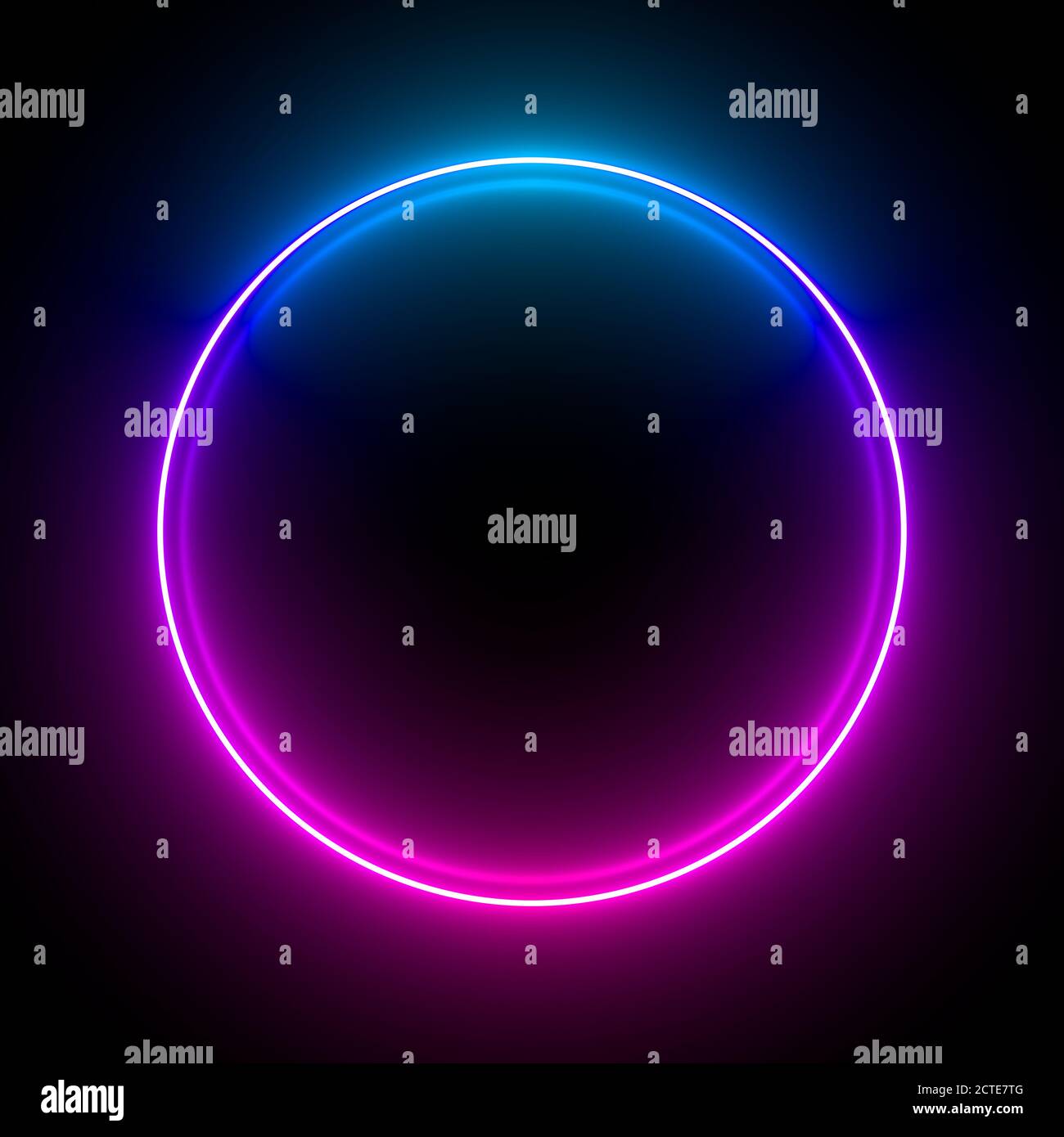 Multi-colored neon lamp on a black background. Halogen light. Simple ...