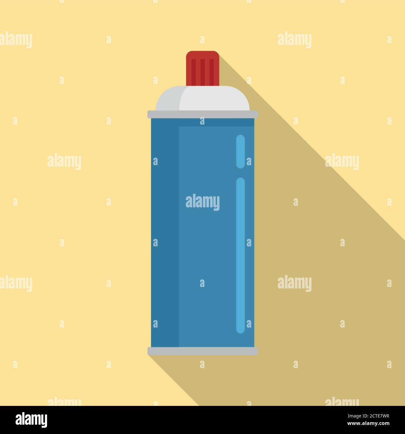 Gas spray bottle icon. Flat illustration of gas spray bottle vector ...