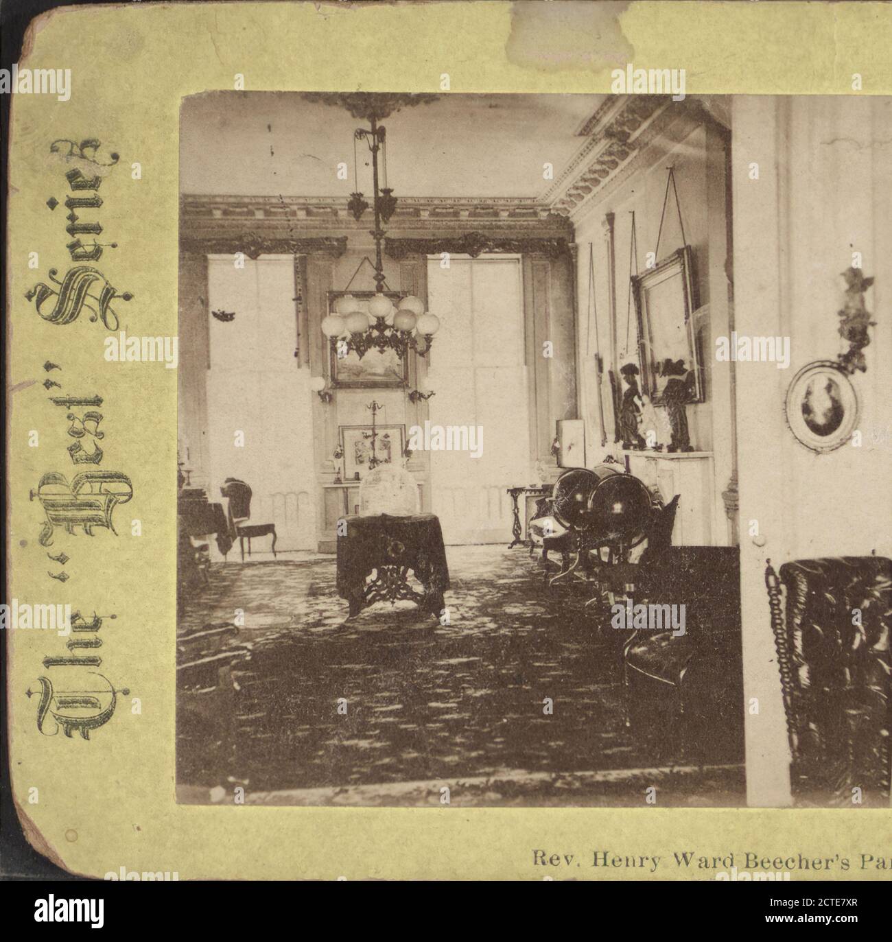 Rev henry ward beechers parlor hi-res stock photography and images - Alamy