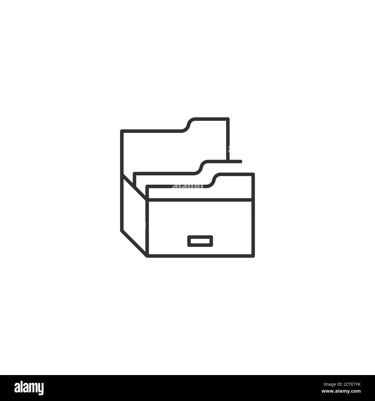 Document Flat Vector Icon Archive Data File Symbol Logo Illustration Stock Vector Illustration