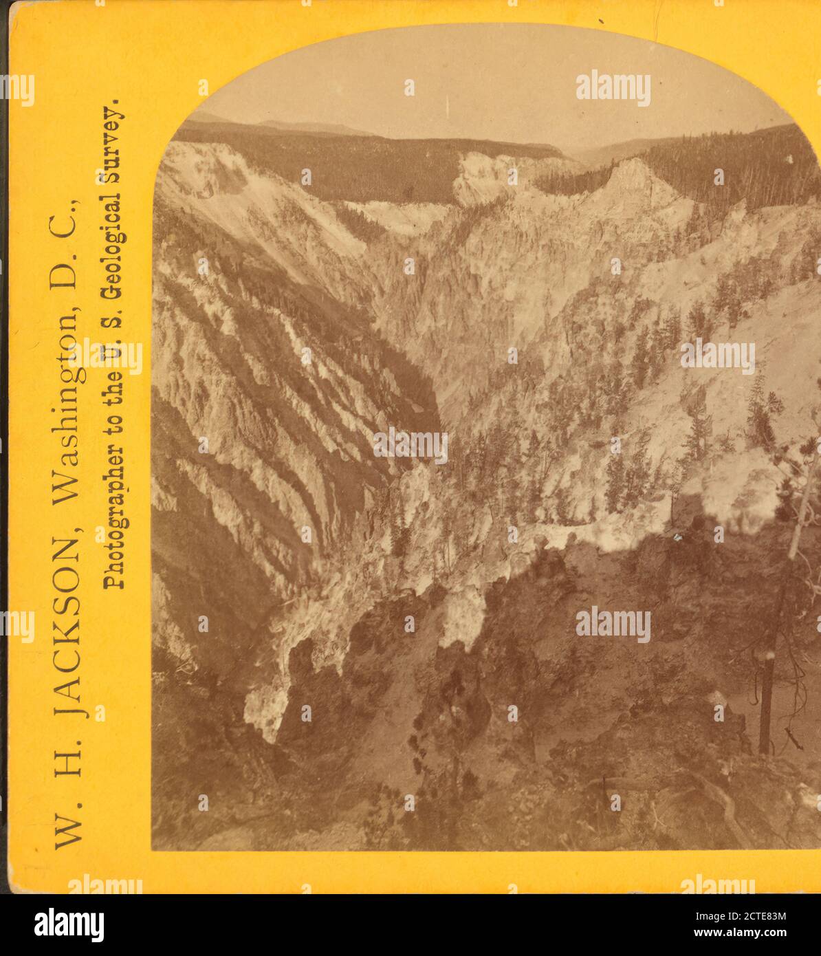 Grand Canon of the Yellowstone., Jackson, William Henry (1843-1942 ...