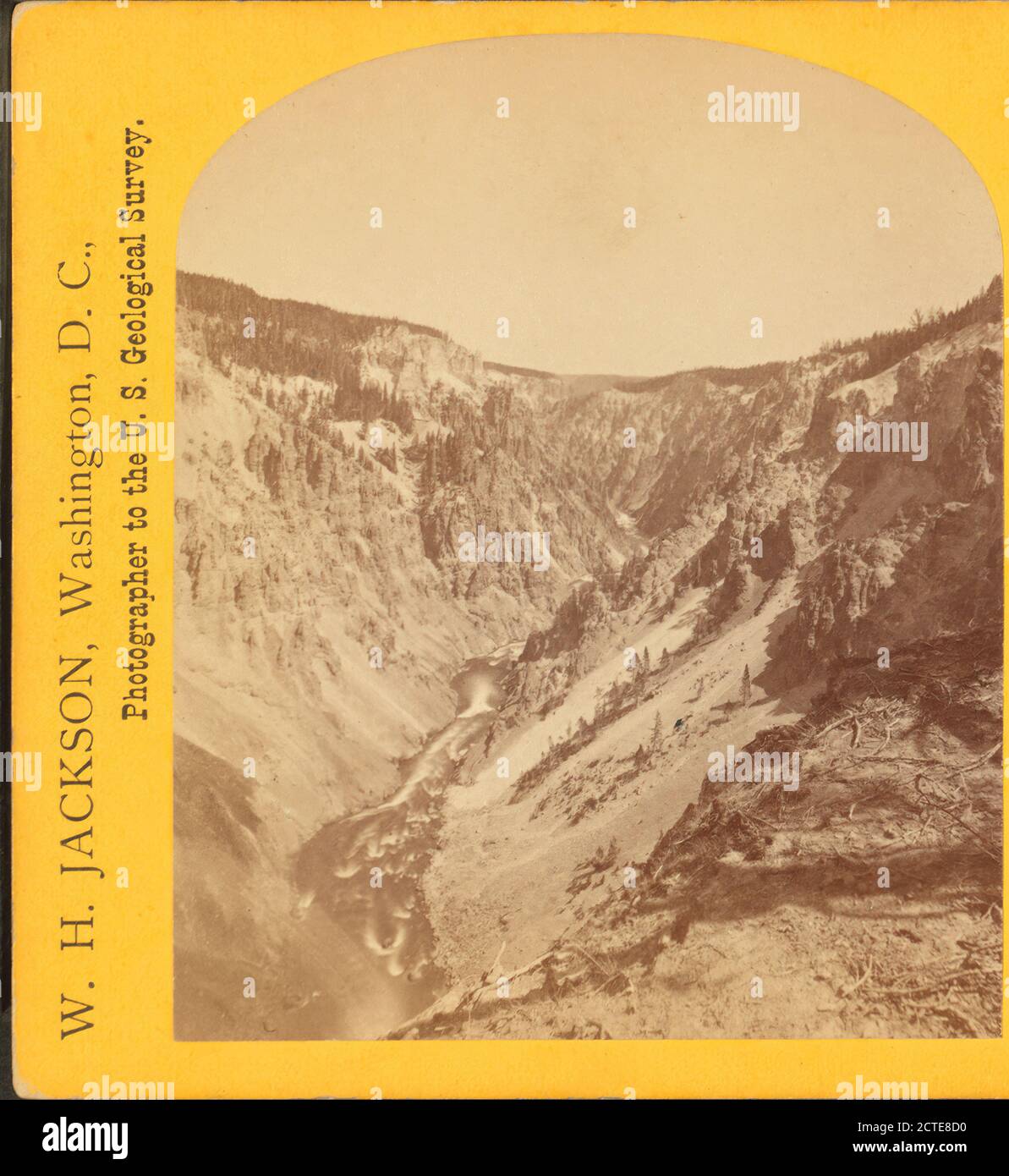 Grand Canon of the Yellowstone., Jackson, William Henry (1843-1942 ...