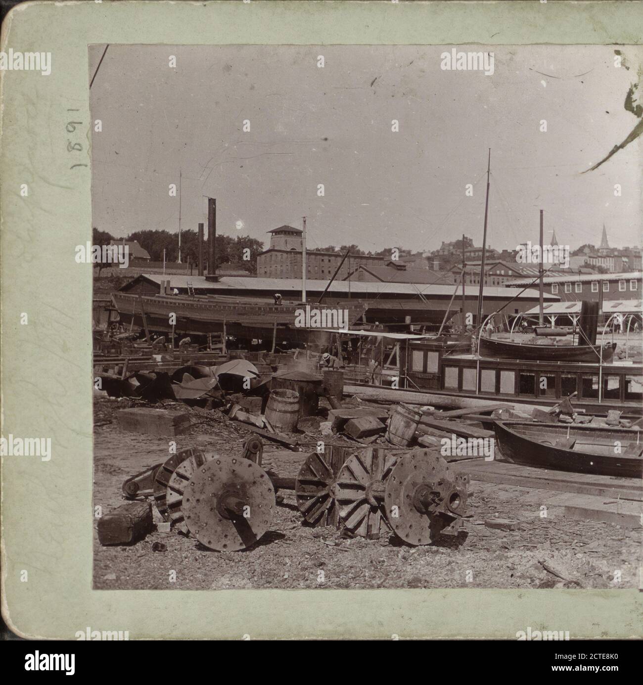 Newburgh Shipyard, 1891., Lock, James G. (James Gardner) (1862-1938 ...