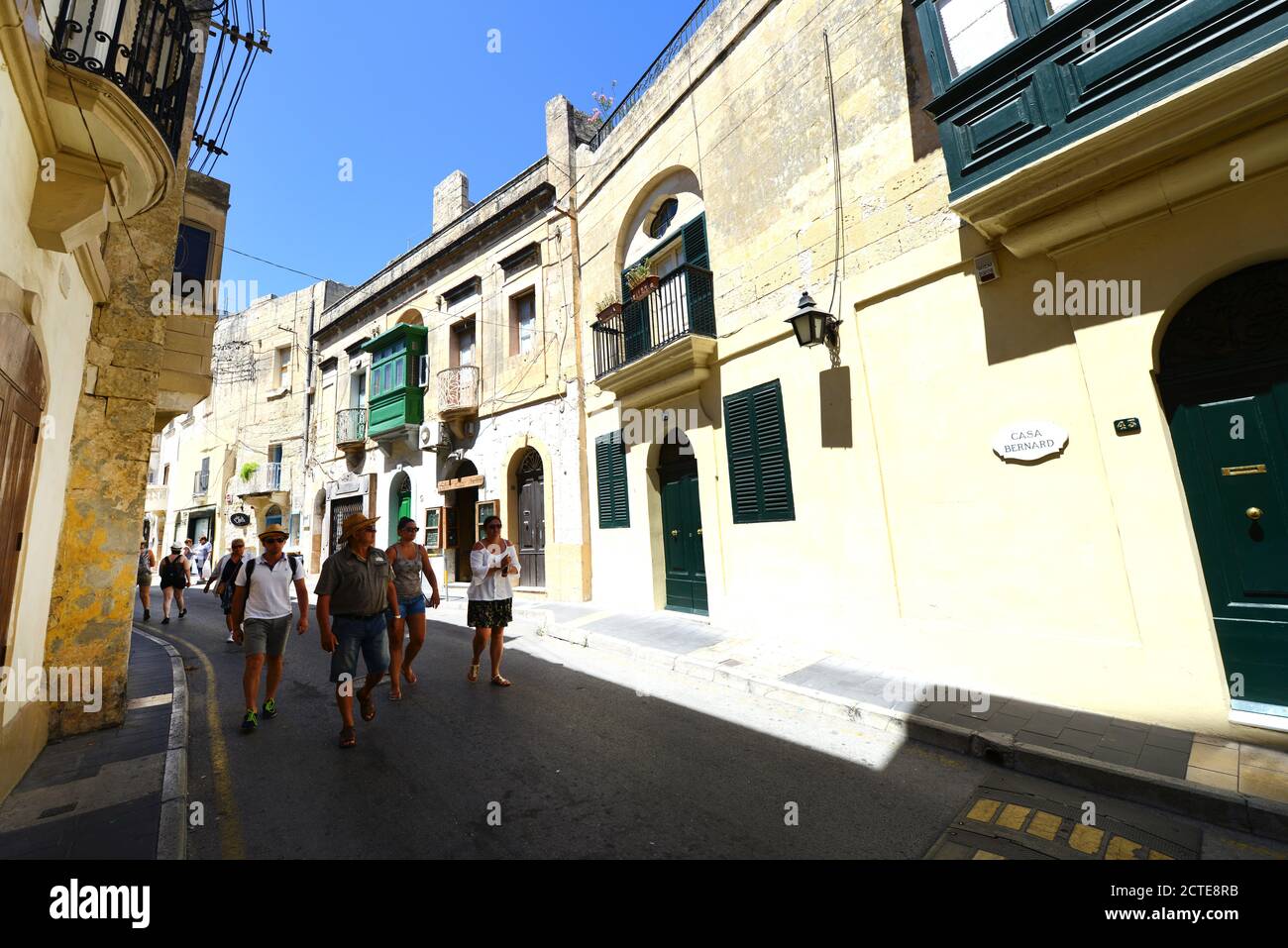 Tourist walking through the town of Rabat, Malta Stock Photo - Alamy