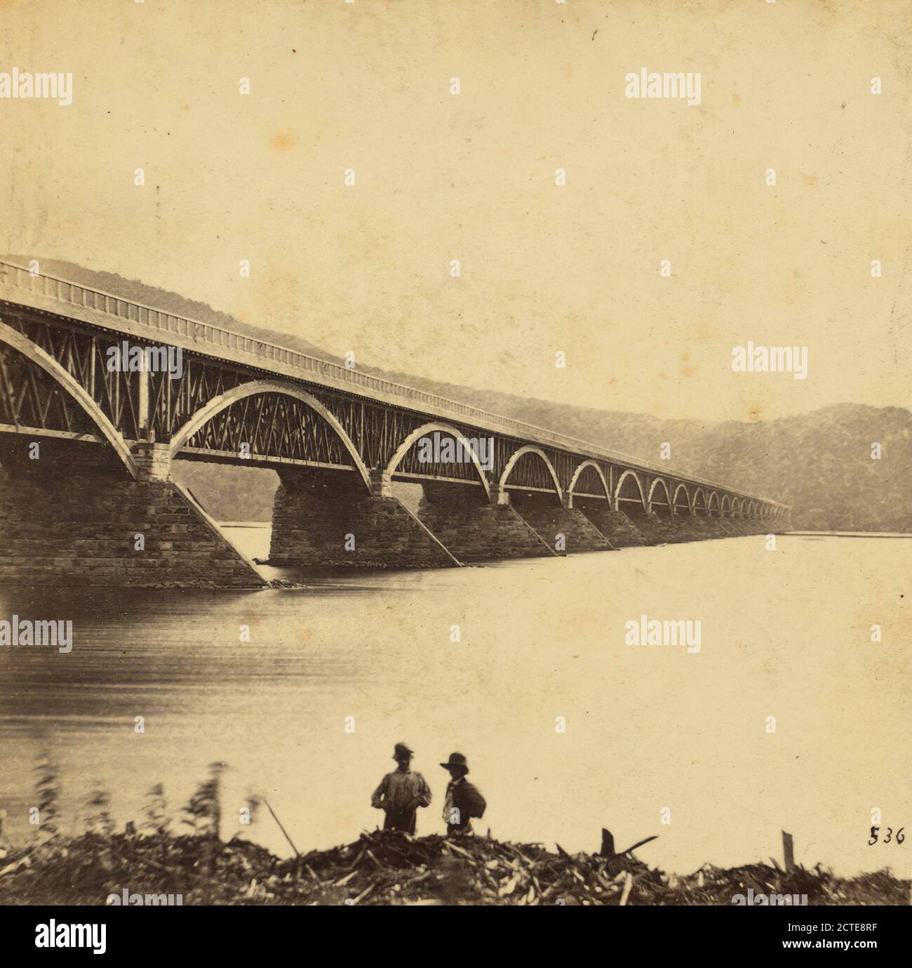 The Susquehannah sic Bridge from above., E. & H.T. Anthony (Firm ...
