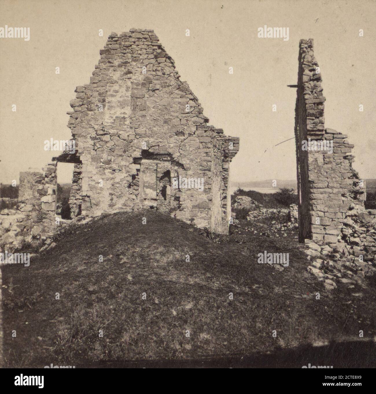 The ruins of Fort., Beer, S., New York (State), Ticonderoga (N.Y Stock ...