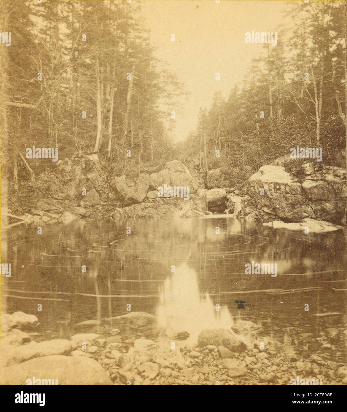 Emerald Pool, near Glen House, N.H., Pease, N. W. (Nathan W.) (1836 ...