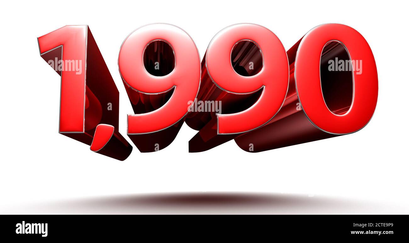 Number 1990 High Resolution Stock Photography and Images - Alamy