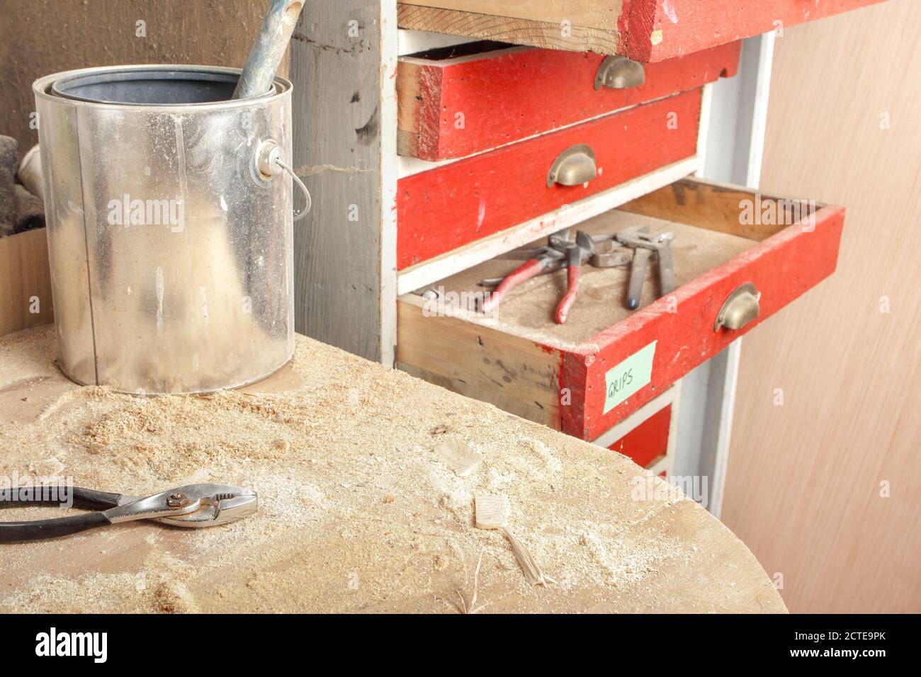 Workbench background hi-res stock photography and images - Alamy