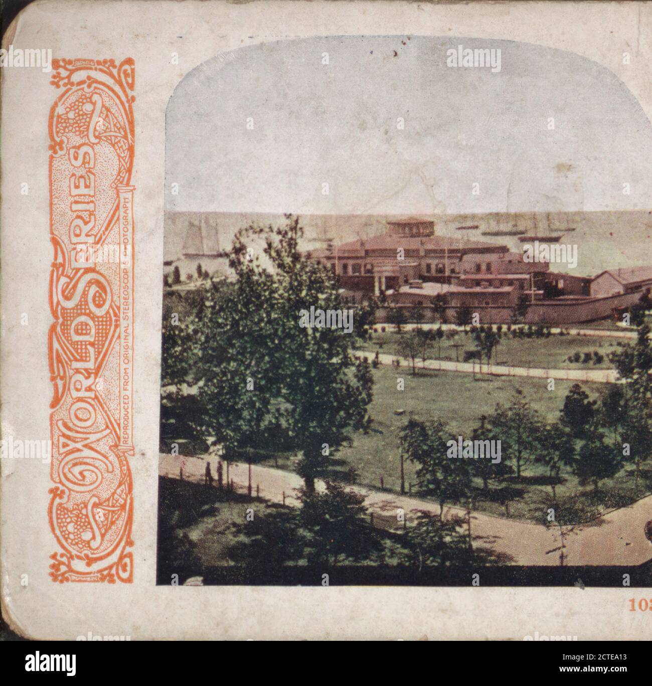 New york castle garden aerial view hi-res stock photography and images ...