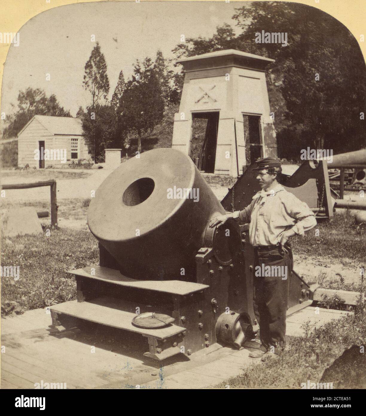 13 in mortar West Point., Barnum, Deloss, United States Military ...