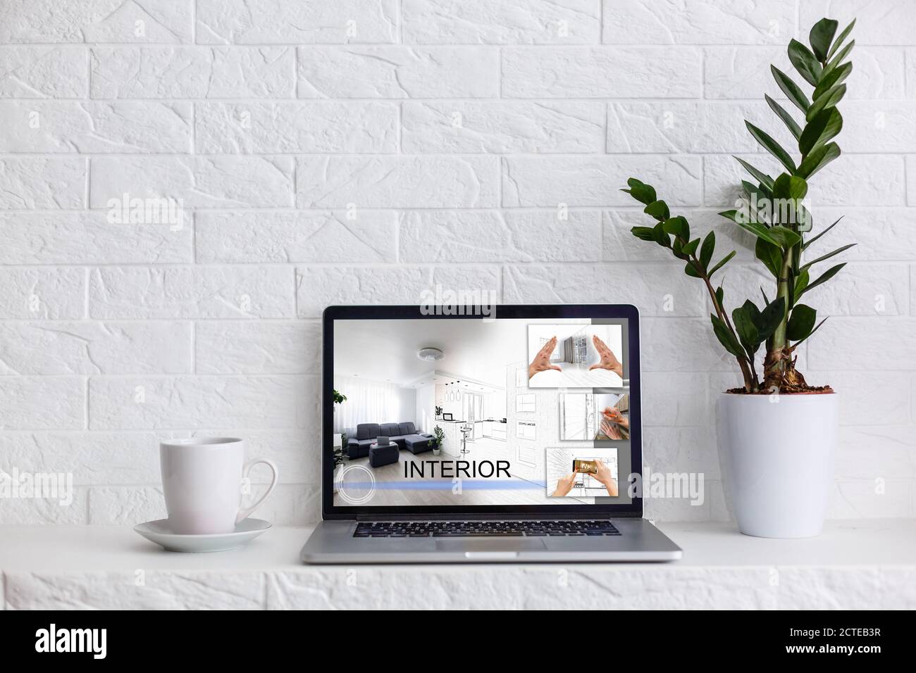 Creative professional designer's desk from above Stock Photo - Alamy