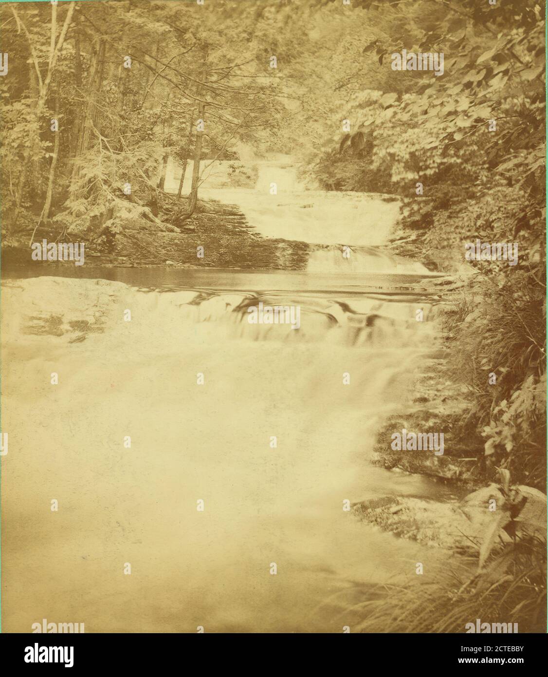 Sawkill, looking up stream from top of First Fall., Hensel, L ...