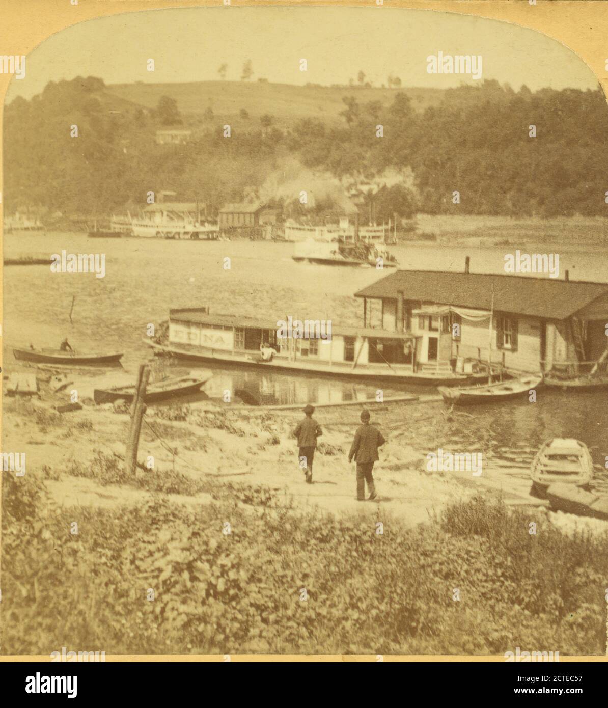 Scene of the Battle with Pinkertons, Homestead, Pa., U.S.A., Underwood ...