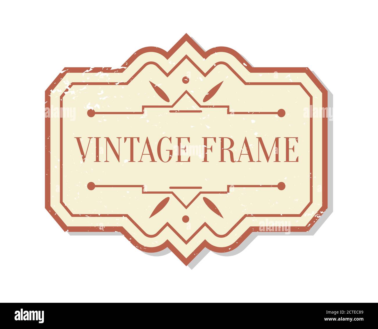 Single Vintage Label Template