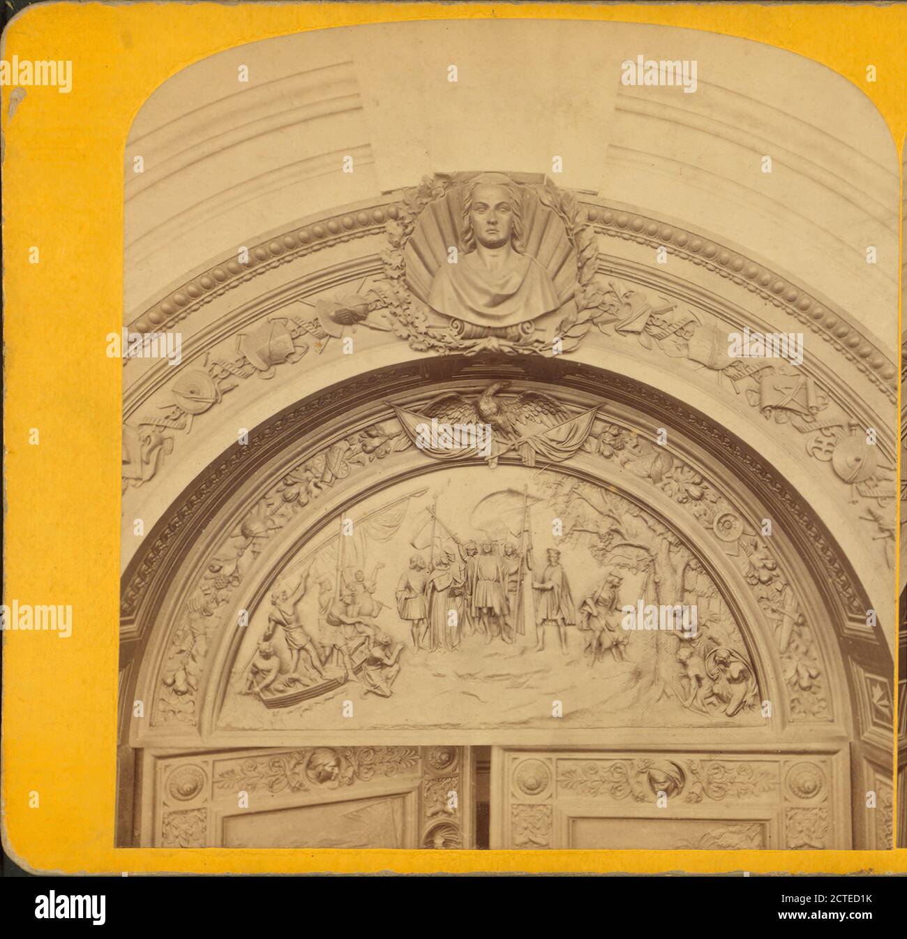 Landing of Columbus. Rogers Bronze Door, U.S. Capitol., Columbus ...