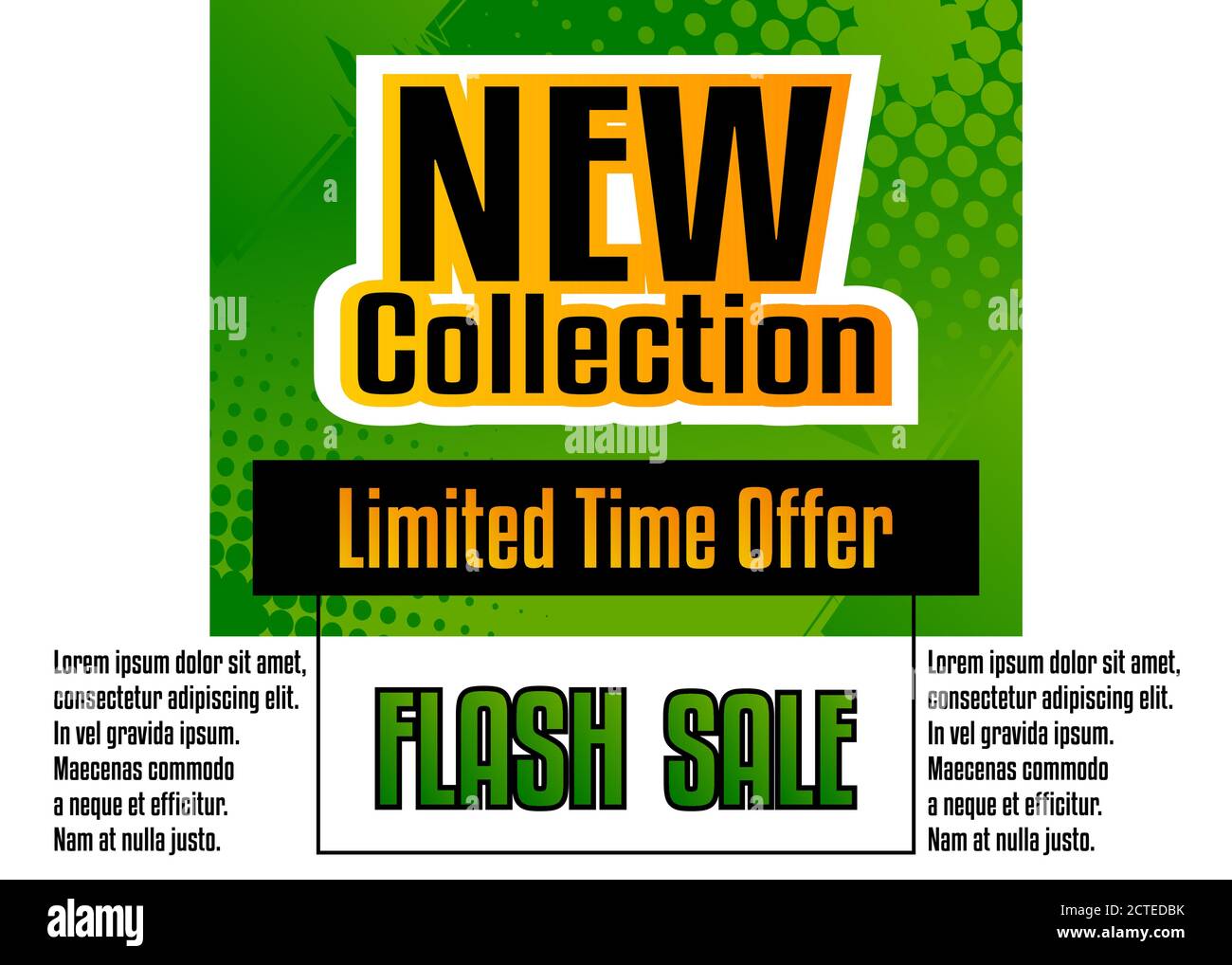 Comic book fashion sale social media post design. Cartoon colored ...