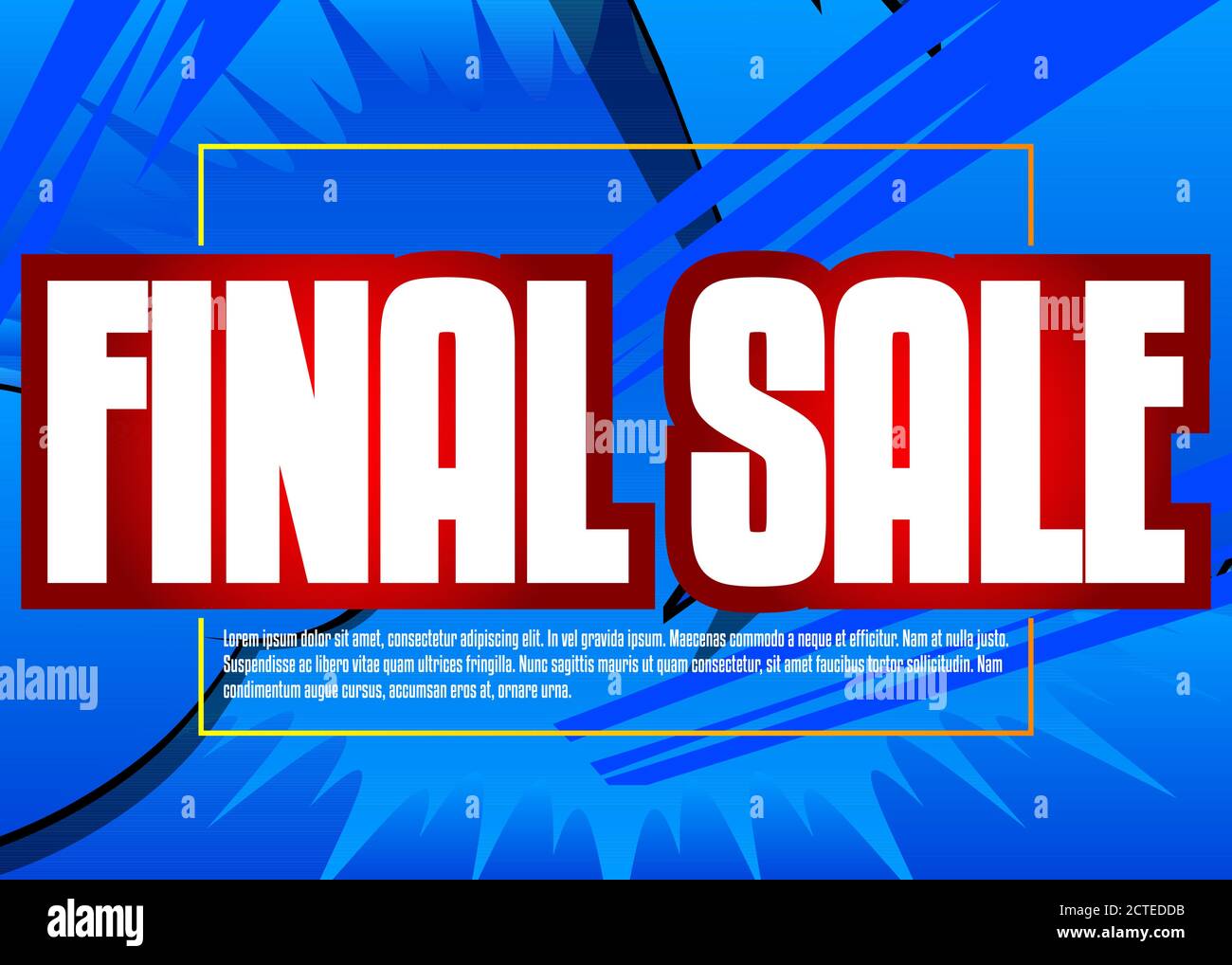 Comic book fashion sale social media post design. Cartoon colored ...