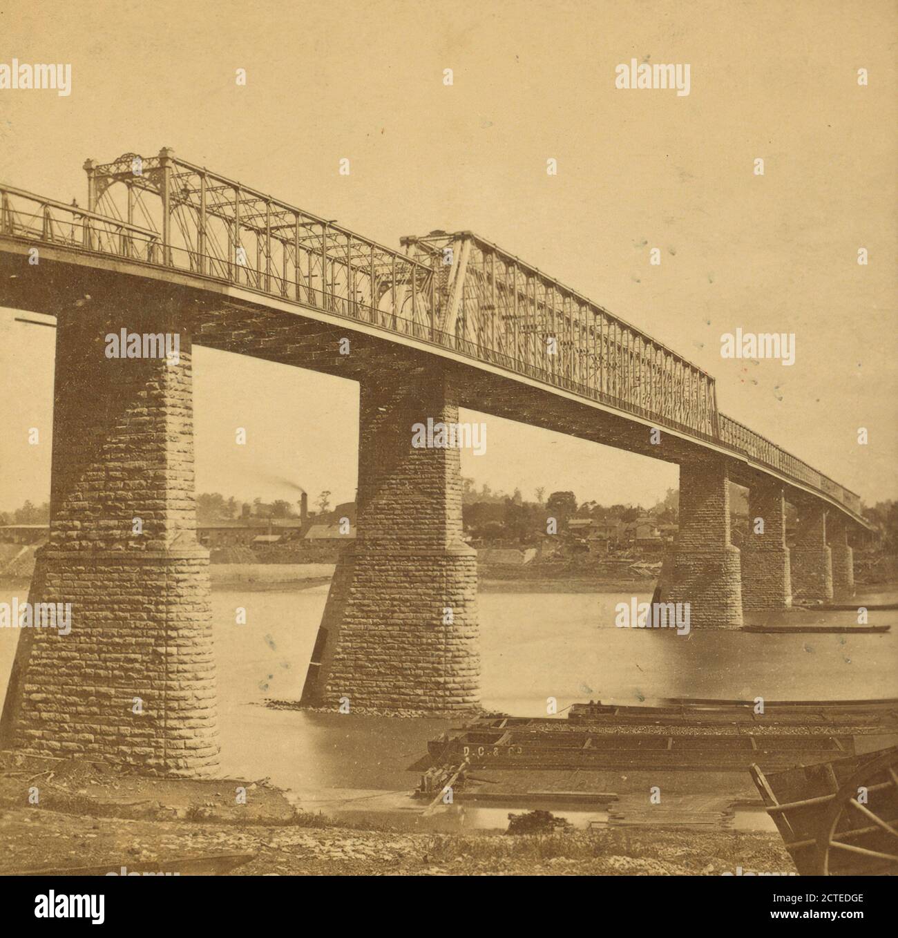 The Newport and Cincinnati bridge (general view -- west)., E. & H.T ...