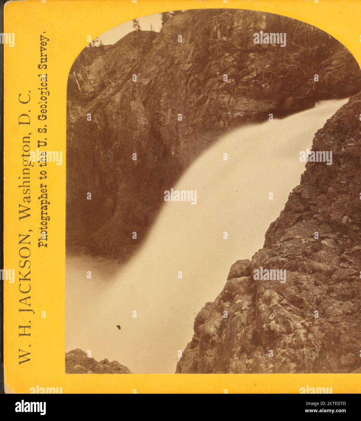 Upper falls of the Yellowstone, 115 feet., Jackson, William Henry (1843 ...
