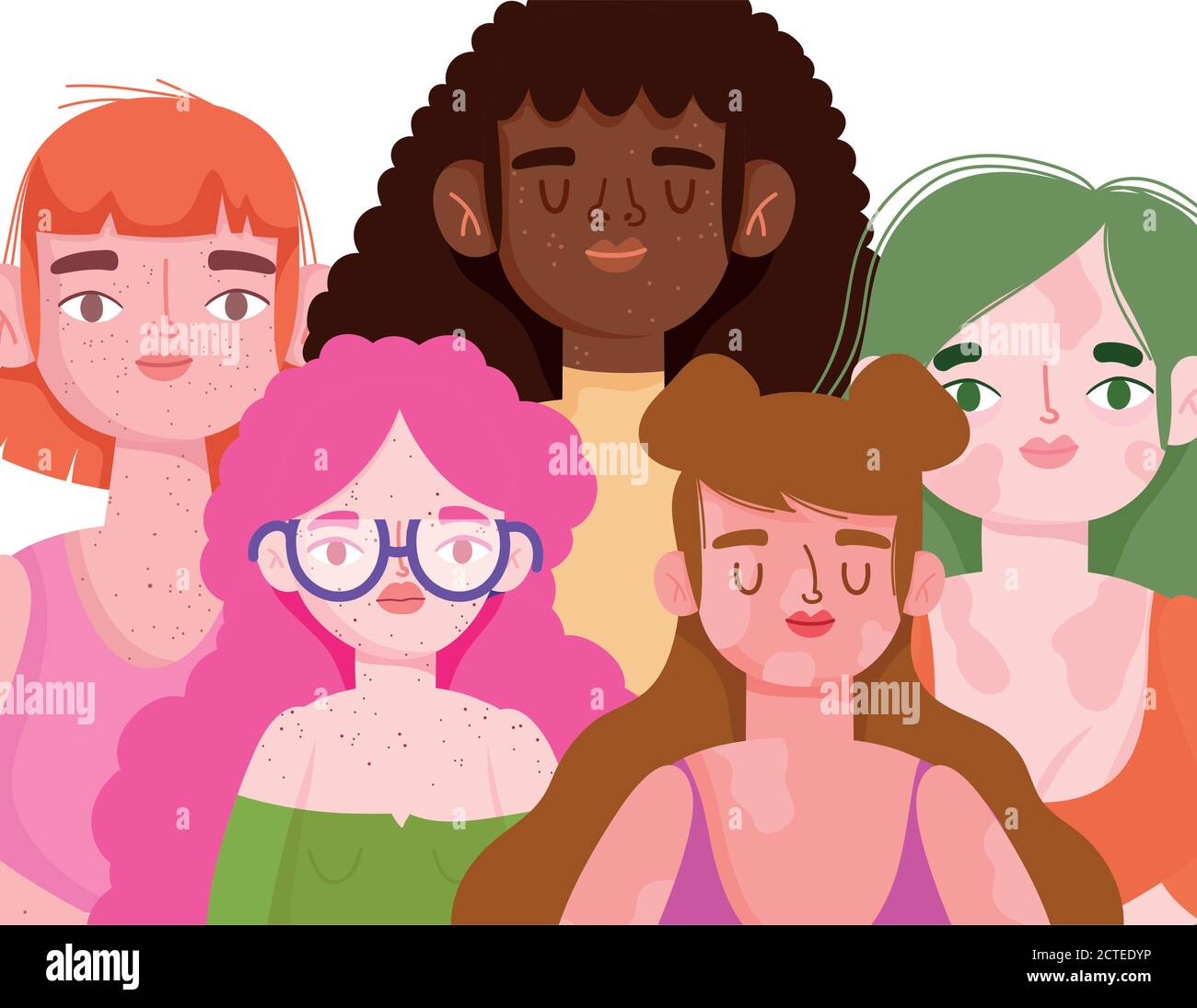 perfectly imperfect, portraits of girls with vitiligo and freckles on ...