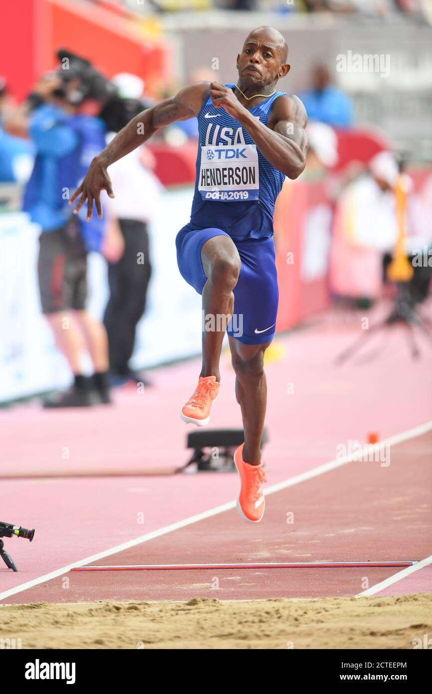 Athletics long jump hi-res stock photography and images - Alamy
