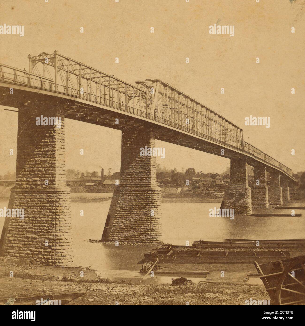 The Newport and Cincinnati bridge (general view -- west)., E. & H.T ...