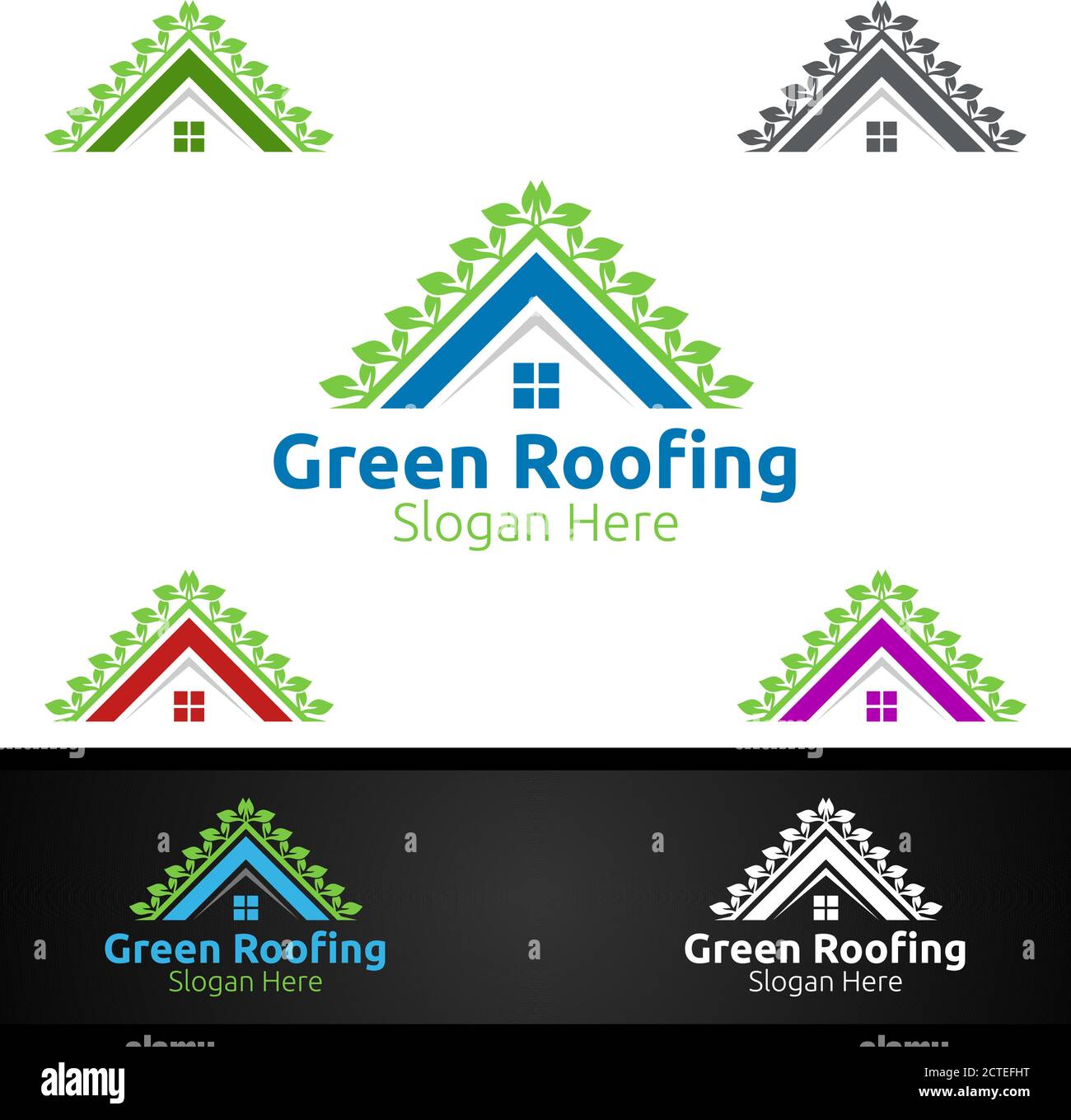 Standing seam roofing Stock Vector Images - Alamy
