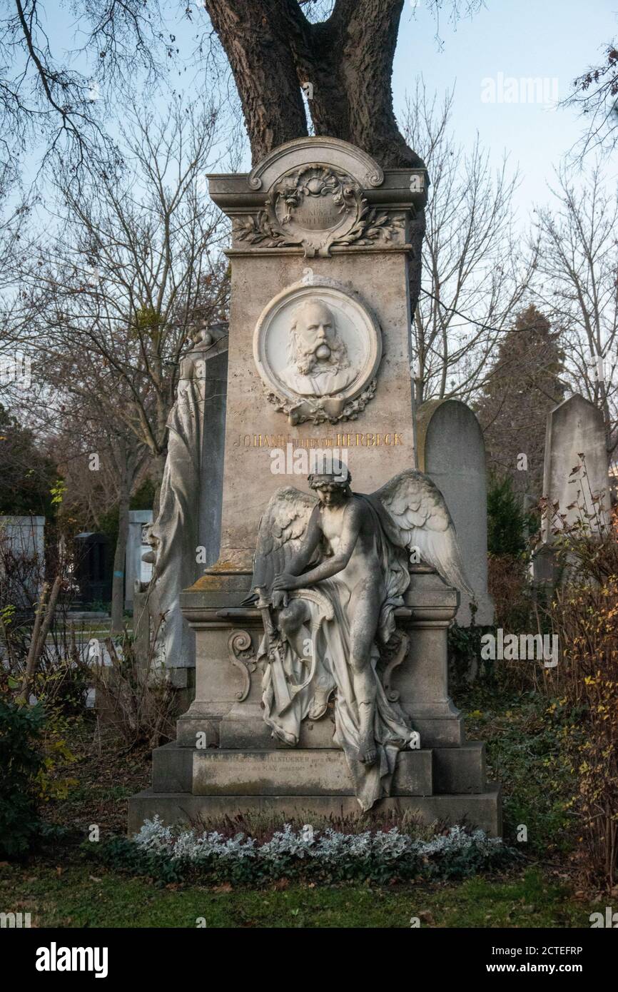 Tomb of Johann Ritter von Herbeck (25 December 1831 – 28 October 1877 ...